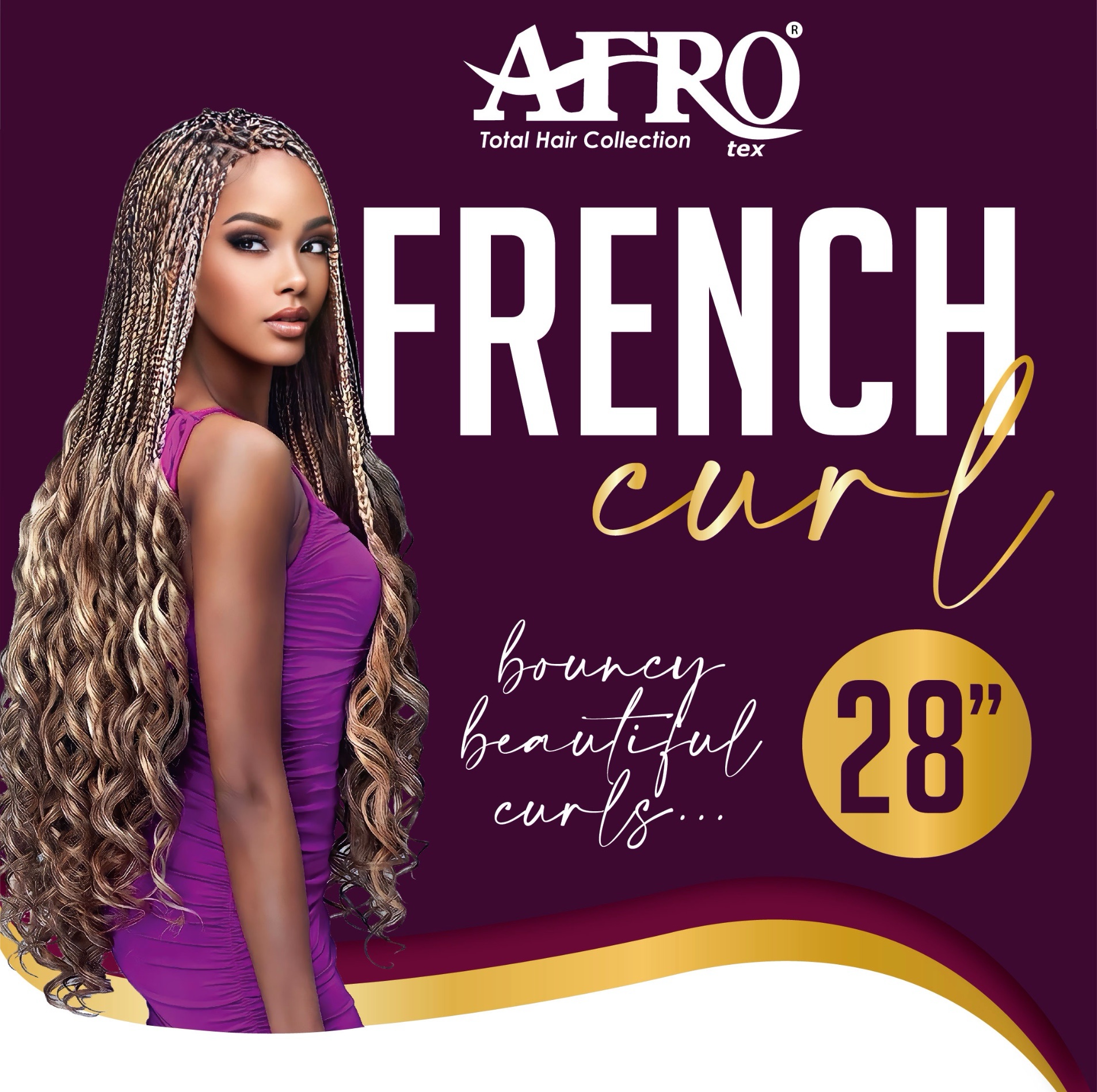 French Curl 28” 3 X More Volume - HSM Cosmetic Co. Cosmetics, Beauty, Organics, Skincare
