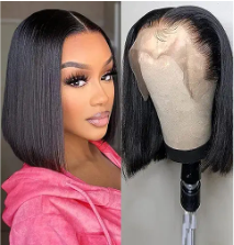 Beau Diva Bob Wig - Straight - 13x4 Natural Black - HSM Cosmetic Company